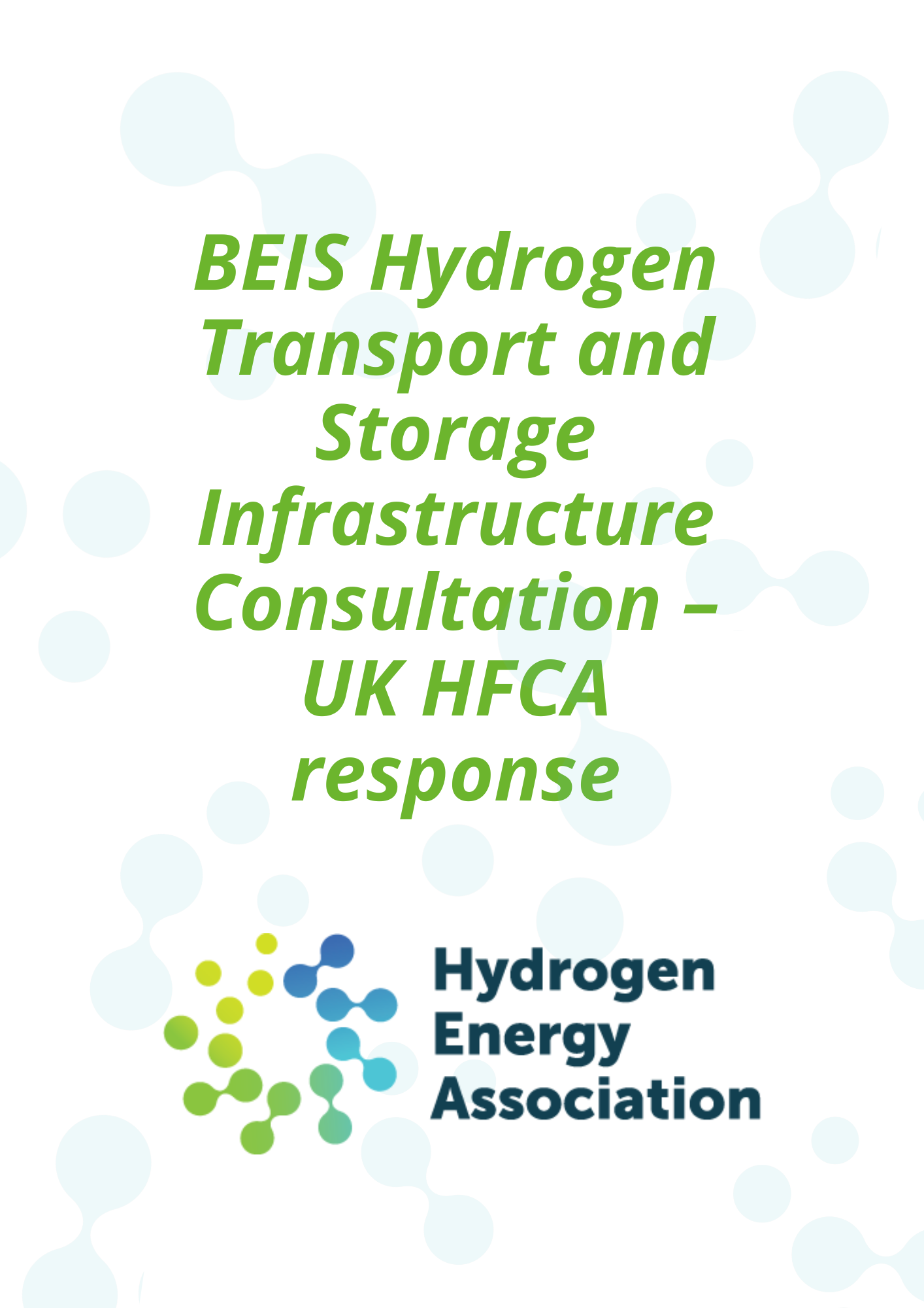 BEIS Hydrogen Transport and Storage Infrastructure Consultation – UK ...
